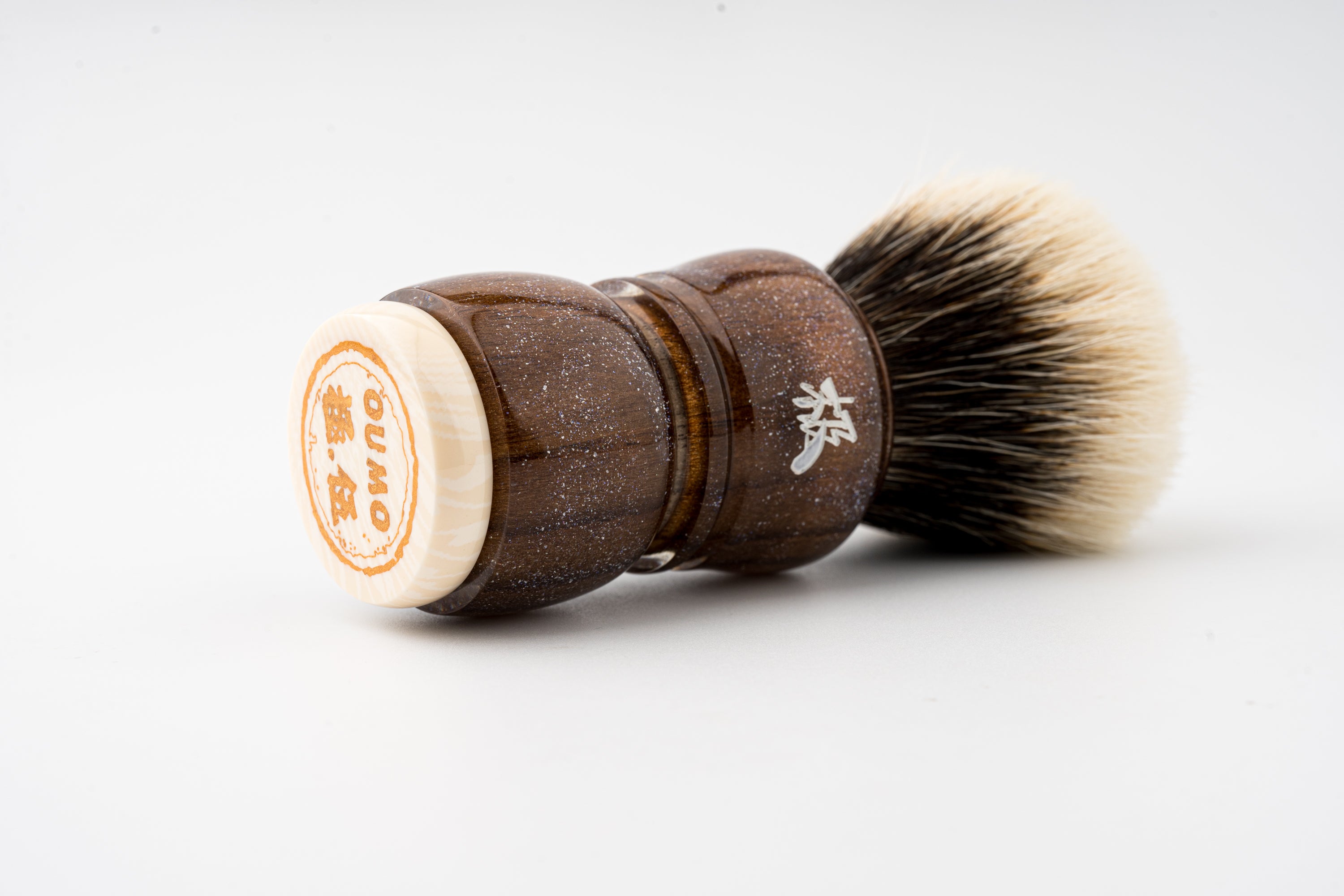 Glaze-Exceed-伍-Black walnut shaving brush handle – OUMOSHAVINGBRUSH